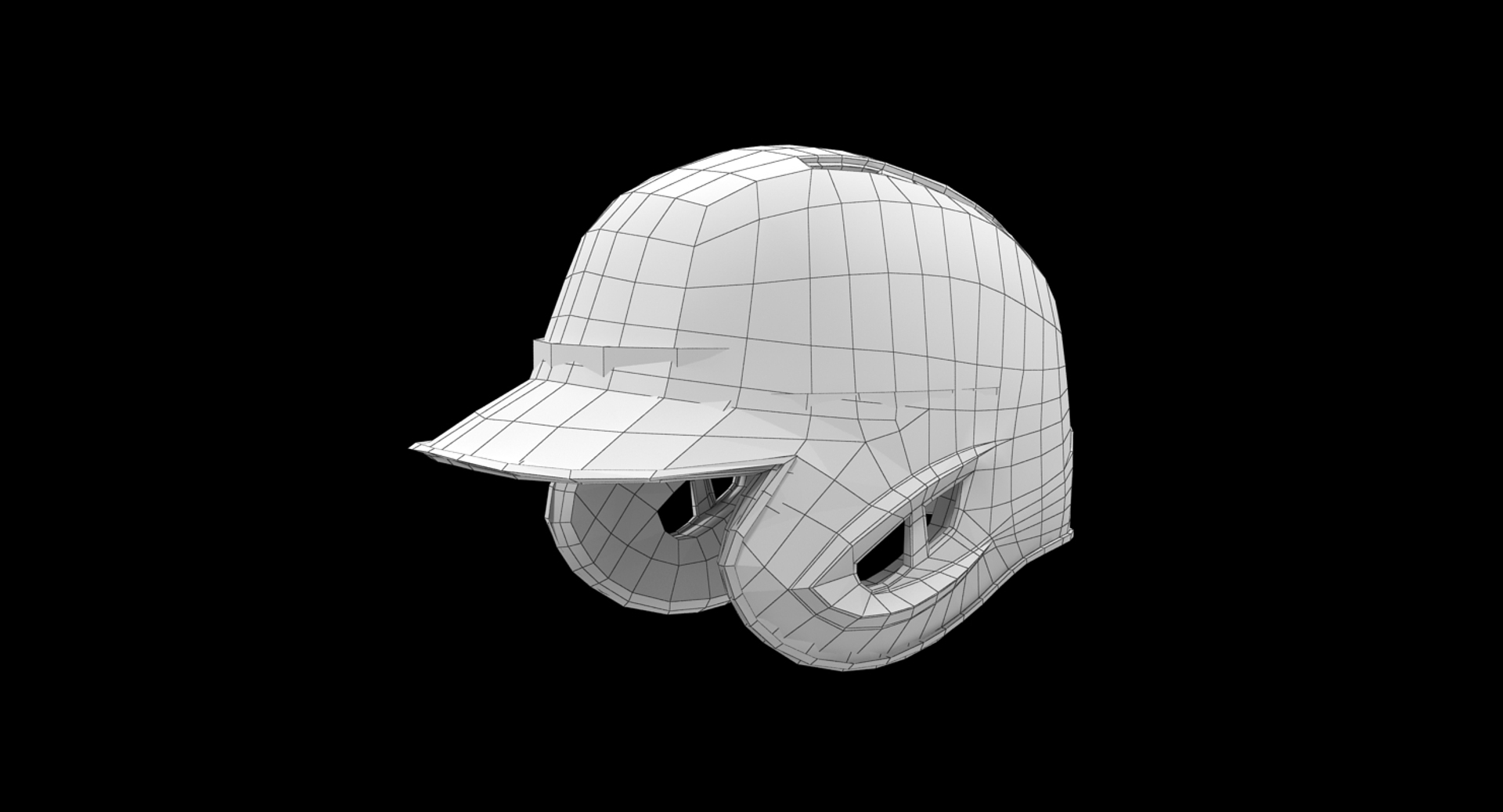 Baseball Helmet Blue Sided 3d Max