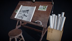 3D Drafting Table Models - Browse & Download Formats - TurboSquid