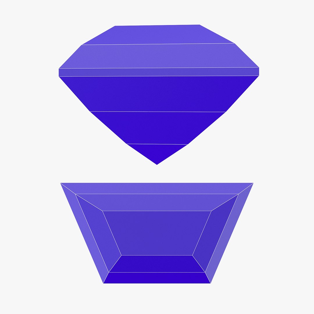 Trapeze Gemstone - 3D Printable 3D model - TurboSquid 1721811