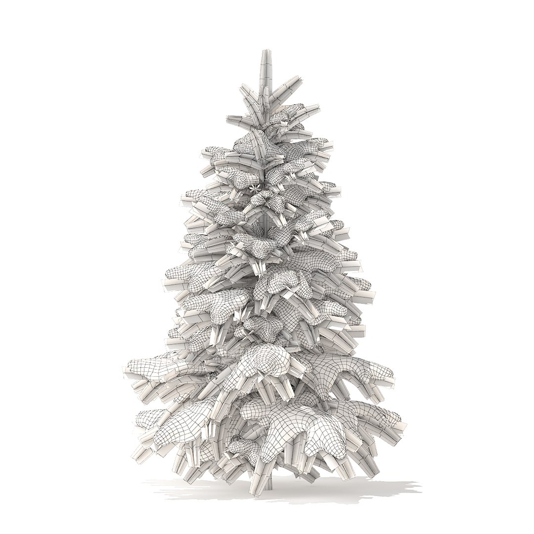 3D Fir Tree Snow 1 - TurboSquid 1273669