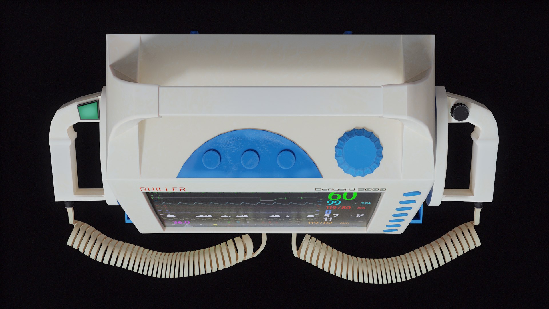 3D Model Defibrillator Schiller Defigard 5000 PBR - TurboSquid 2130537