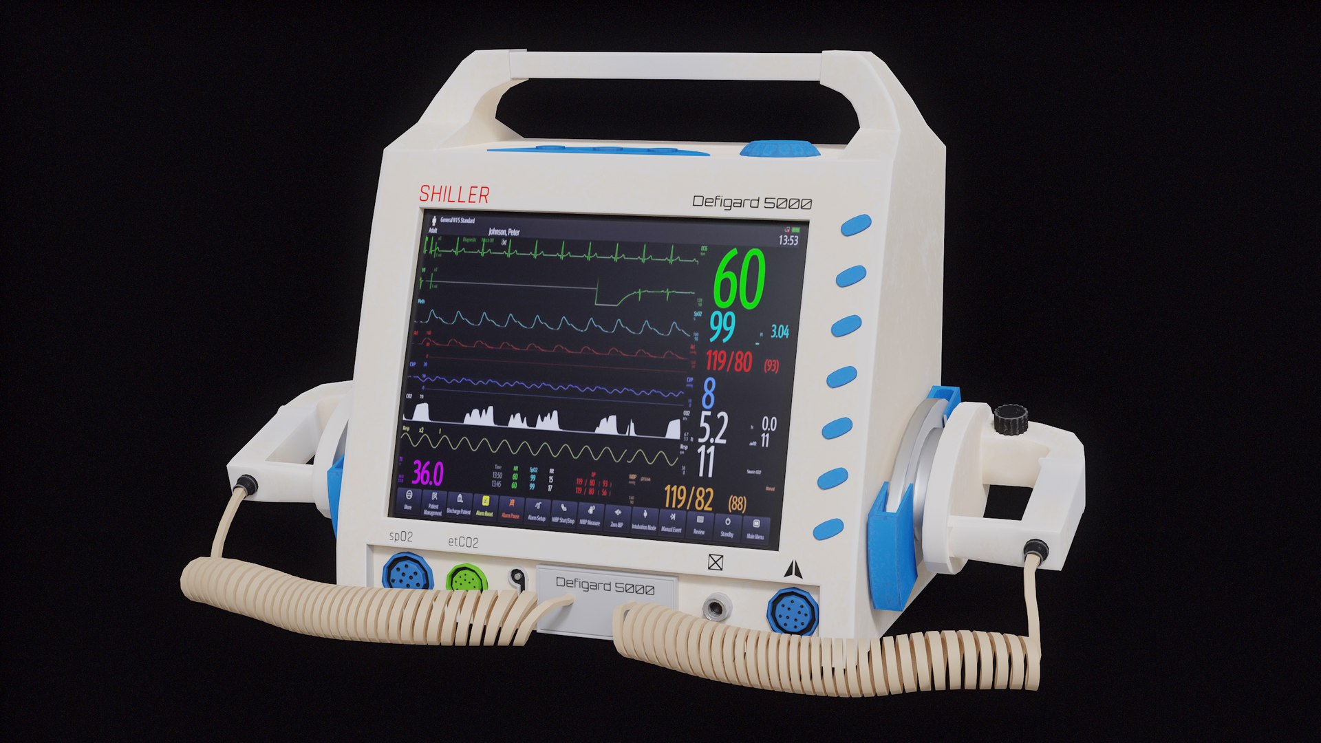3D model Defibrillator Schiller Defigard 5000 PBR - TurboSquid 2130537