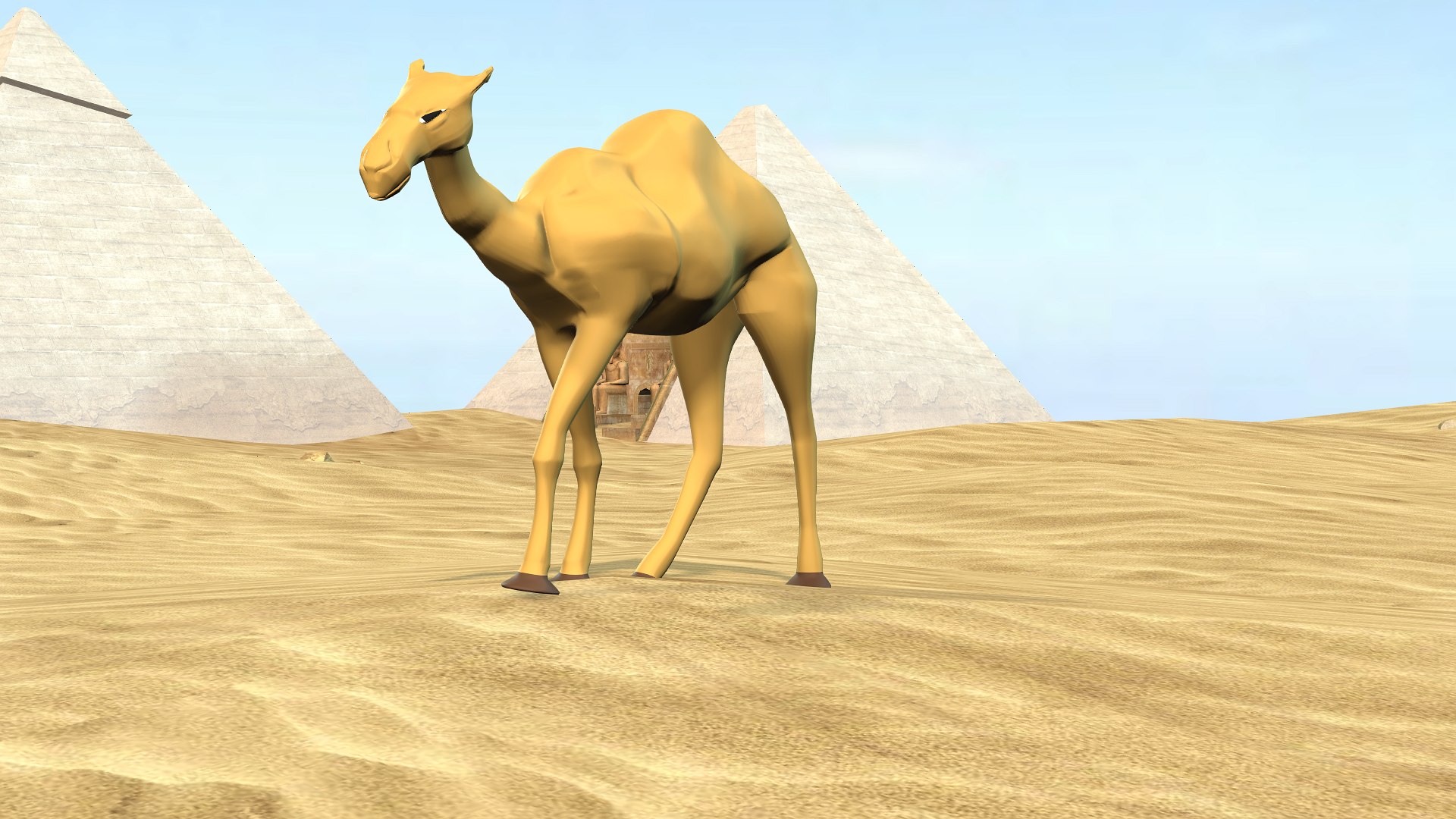 3D Walking Camel - TurboSquid 1845468