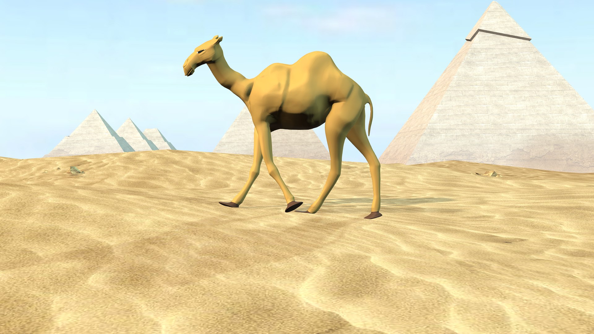 3D Walking Camel - TurboSquid 1845468