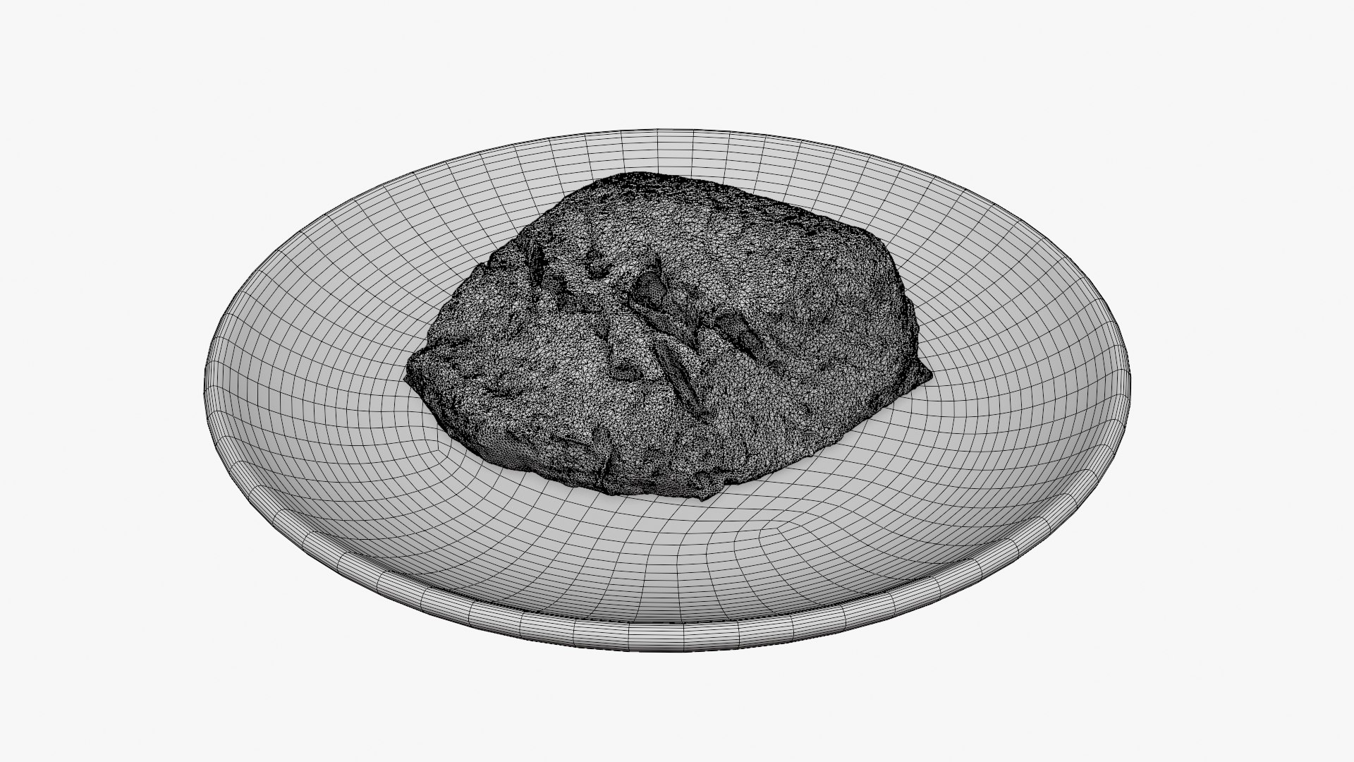 Salmon Piece On Plate 3D Model - TurboSquid 2462733