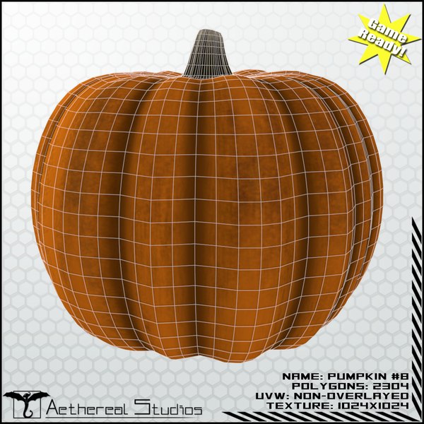 autumn pumpkins package 3d model