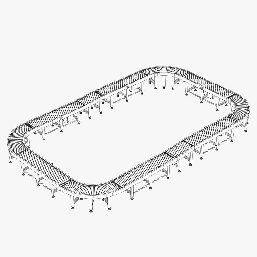Conveyor 3D Model - TurboSquid 2079312