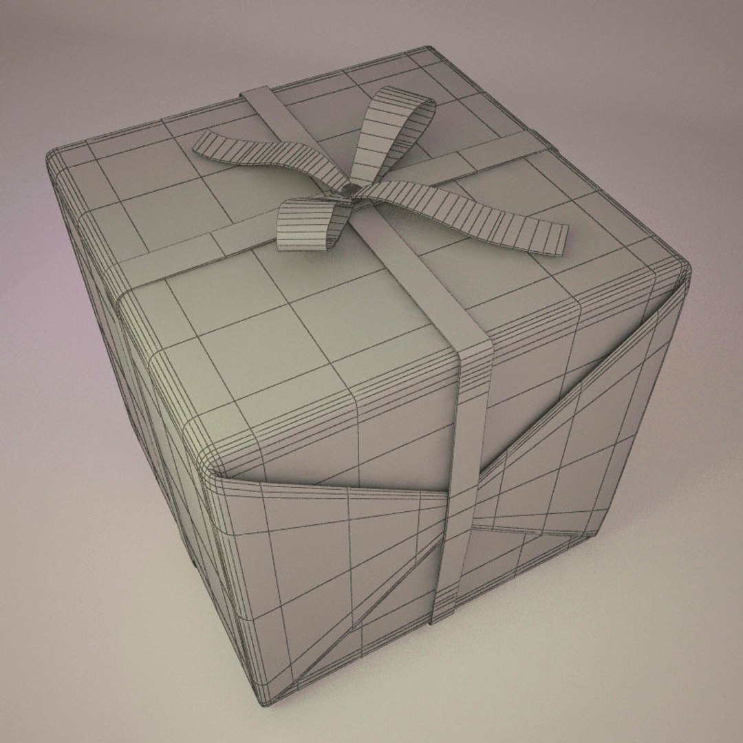 3d Gift Box Wrapped