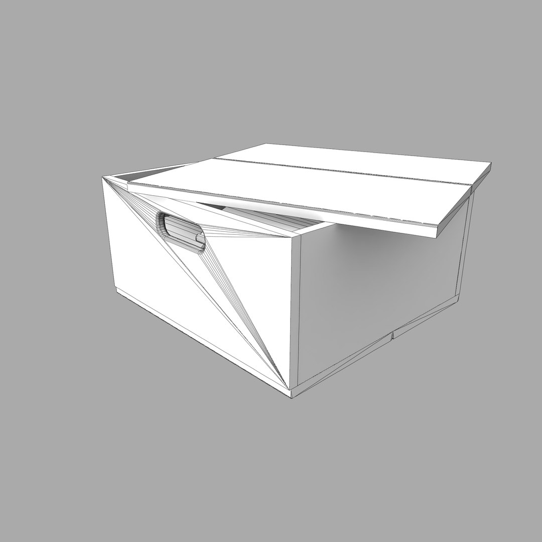 Vintage Wooden Starch Box 3D Model - TurboSquid 1430396