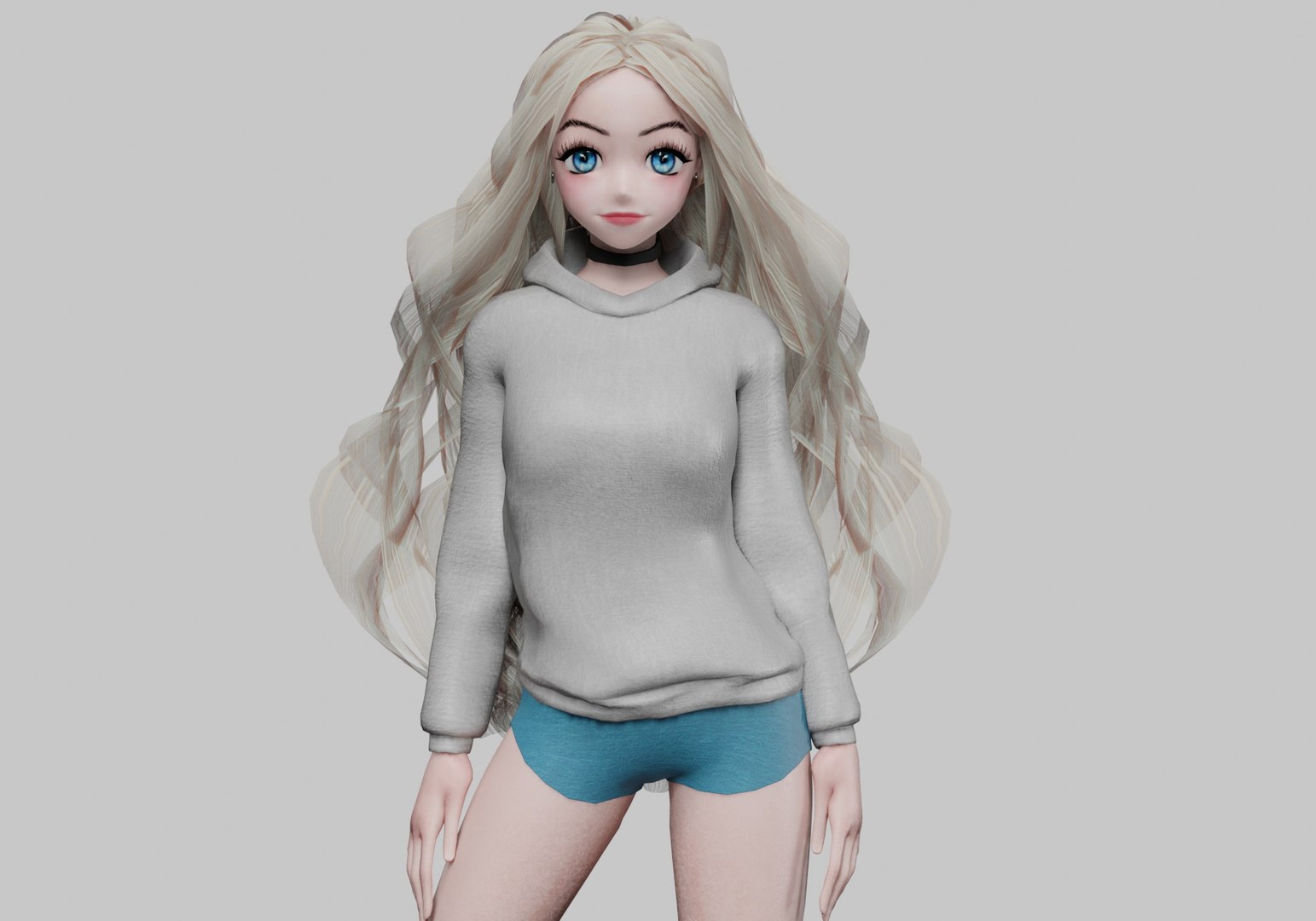 Standard Basic Girl V40068 3D Model - TurboSquid 2271564