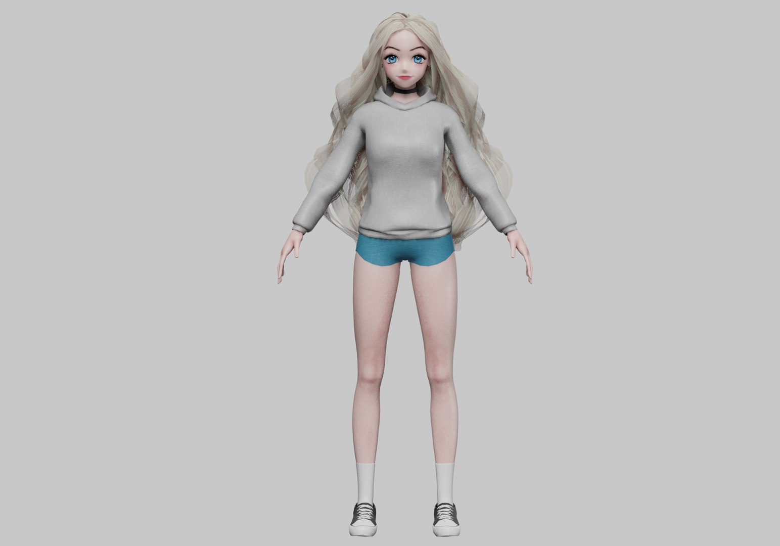 Standard Basic Girl V40068 3D Model - TurboSquid 2271564