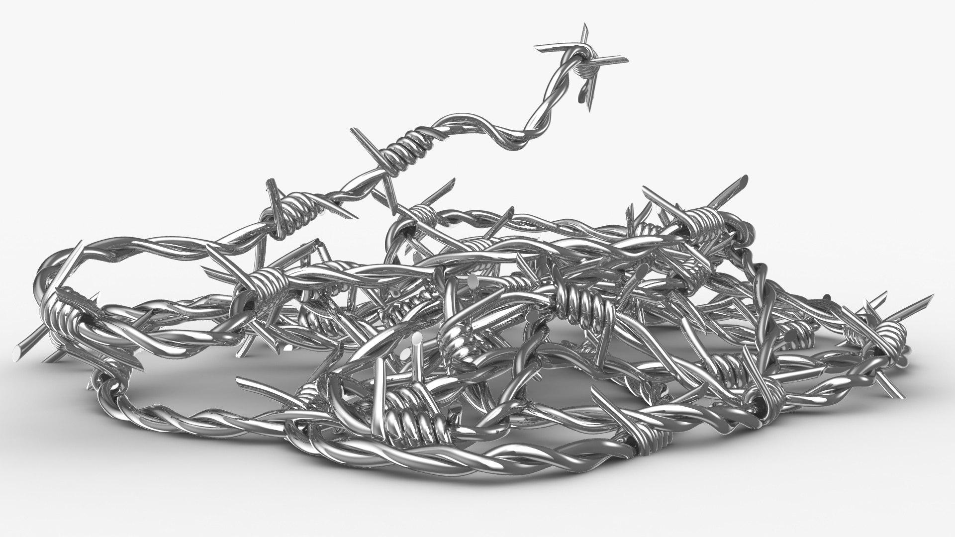 Realistic diy barbed wire model - TurboSquid 1484356