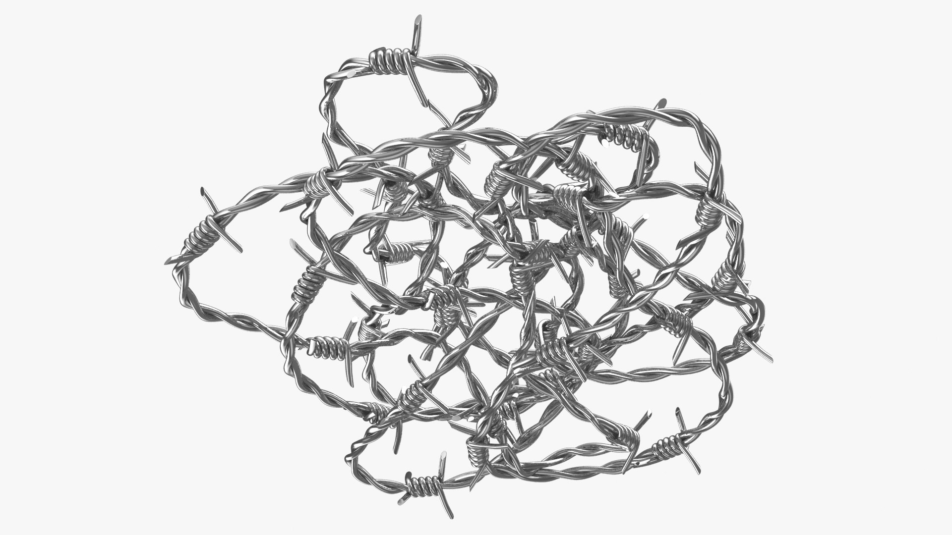 Realistic diy barbed wire model - TurboSquid 1484356
