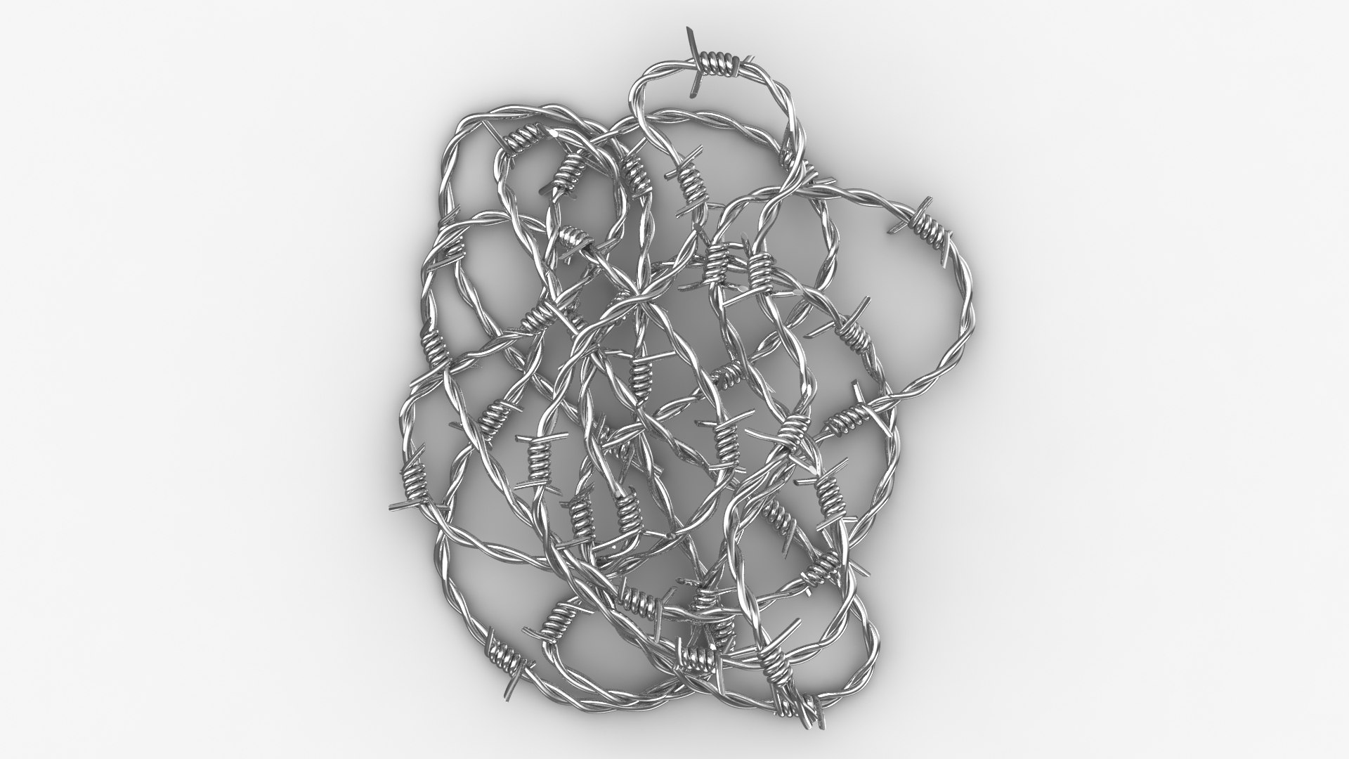 Realistic diy barbed wire model - TurboSquid 1484356