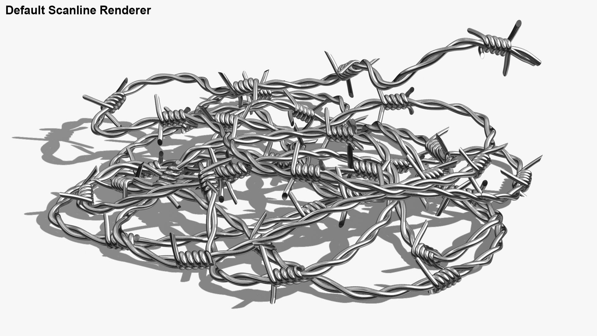 Realistic diy barbed wire model - TurboSquid 1484356
