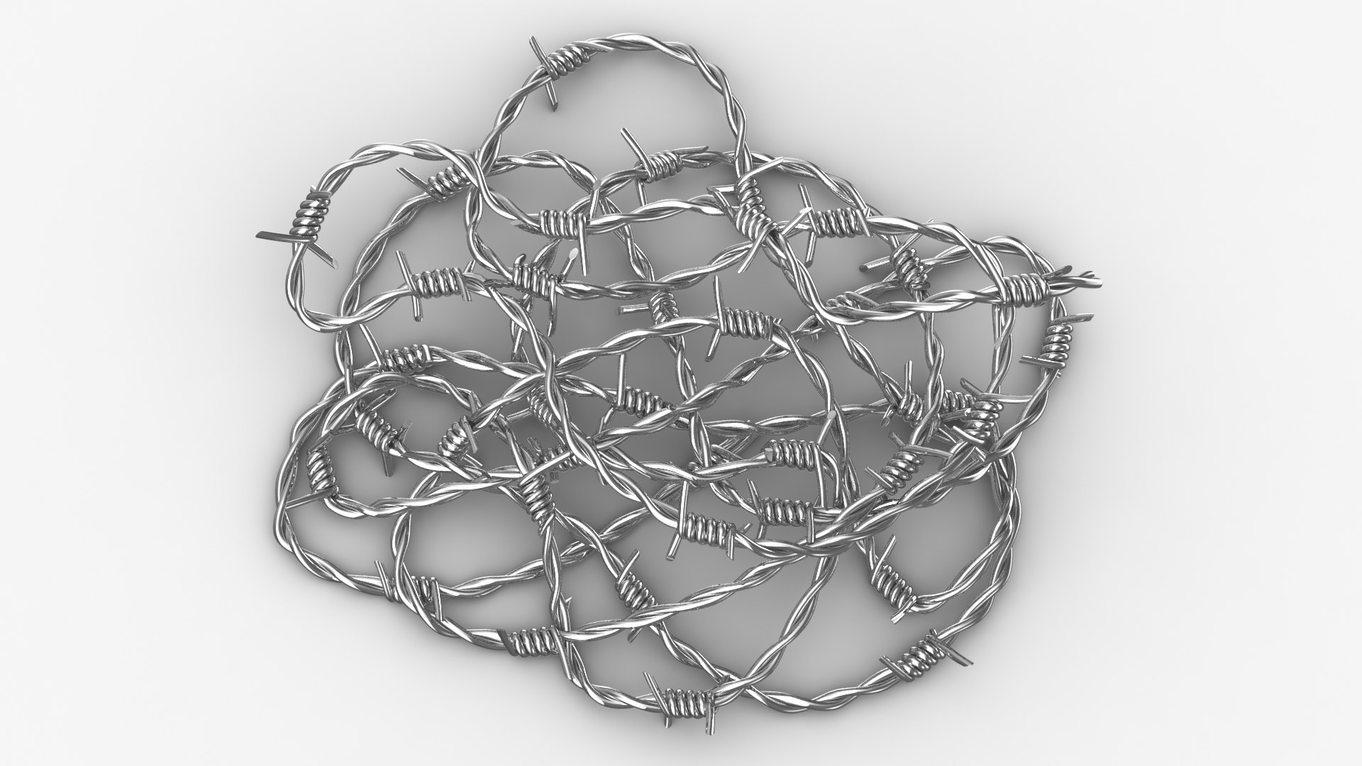 Realistic diy barbed wire model - TurboSquid 1484356