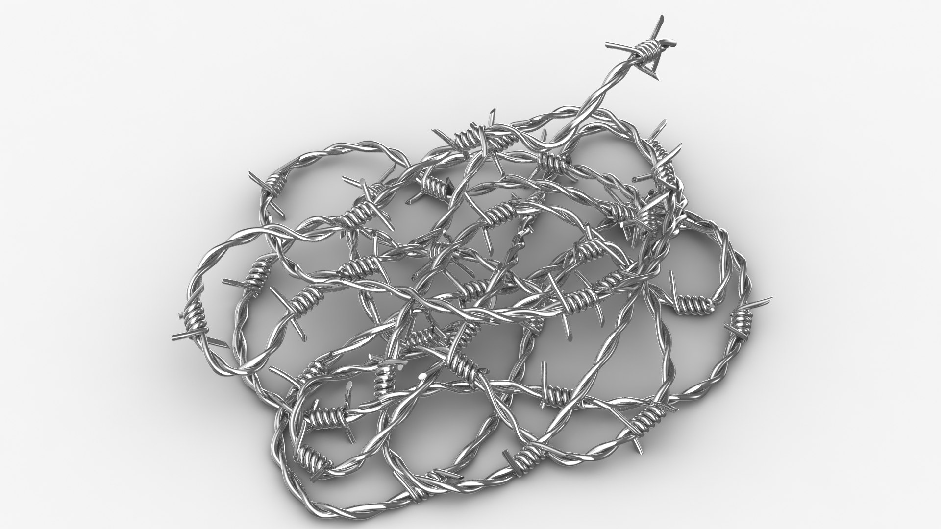 Realistic diy barbed wire model - TurboSquid 1484356