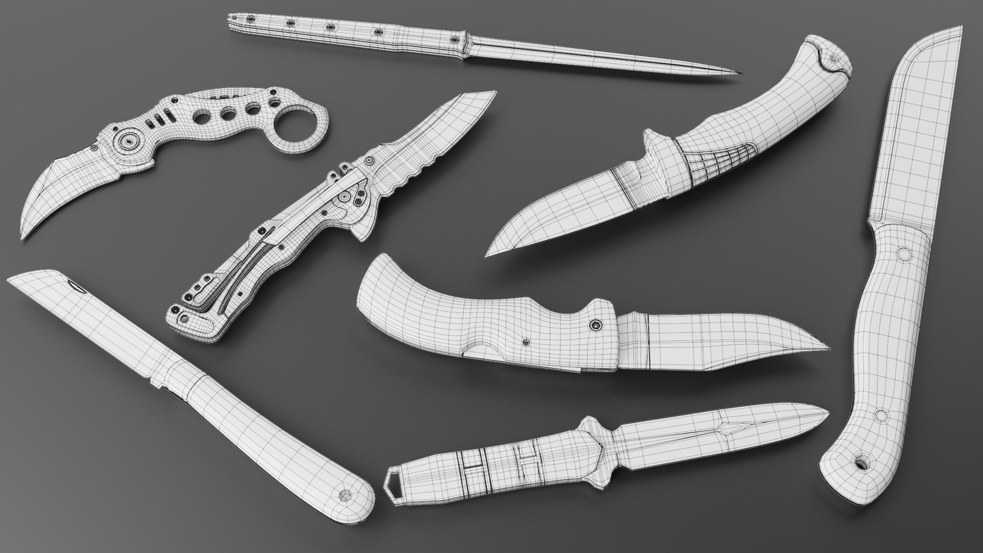 Knife Bundle Model - TurboSquid 1861026