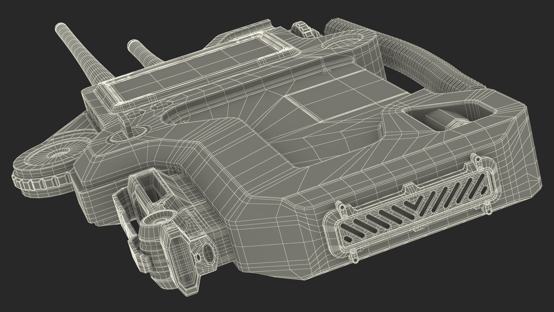 3D Futuristic Radio Device Old model - TurboSquid 2099724