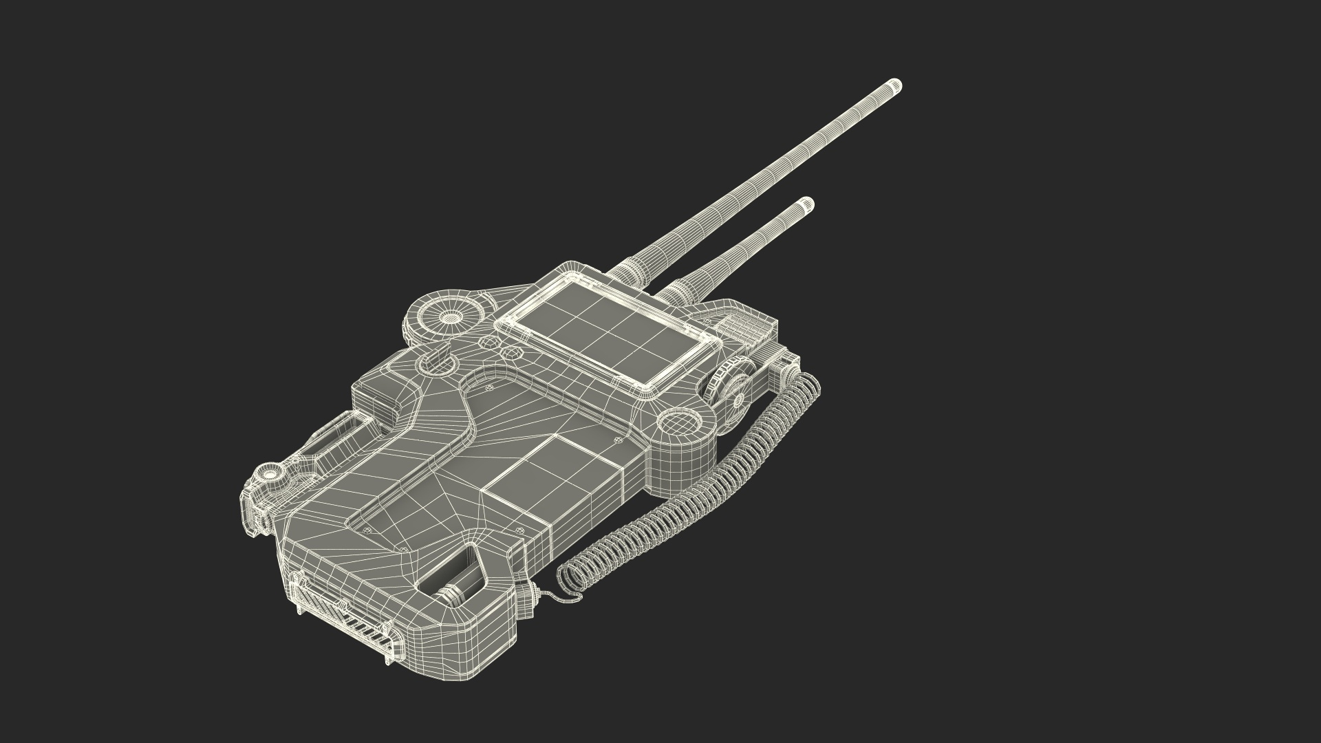 3D Futuristic Radio Device Old Model - TurboSquid 2099724