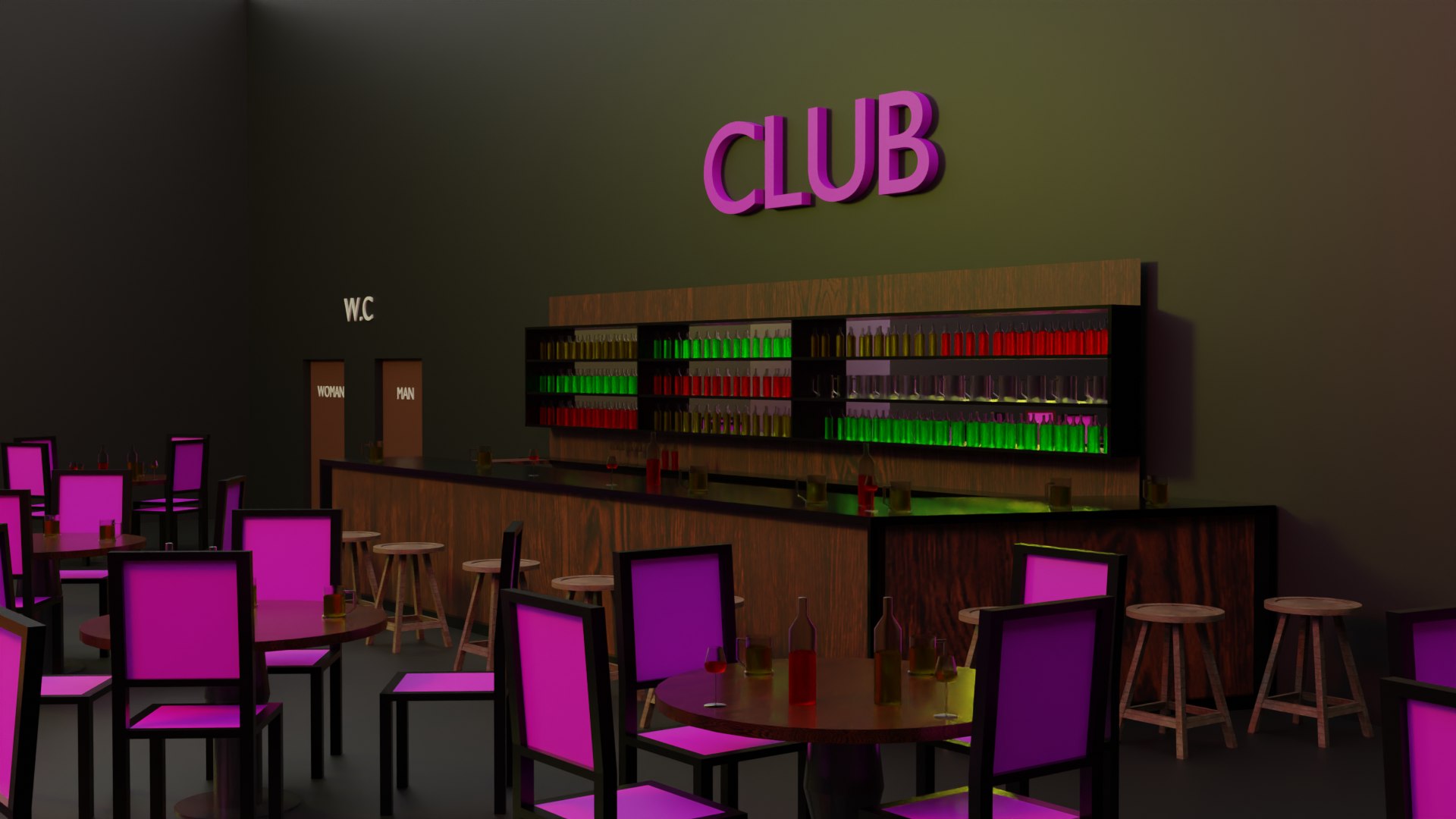 Night Club 3D Model - TurboSquid 1924117