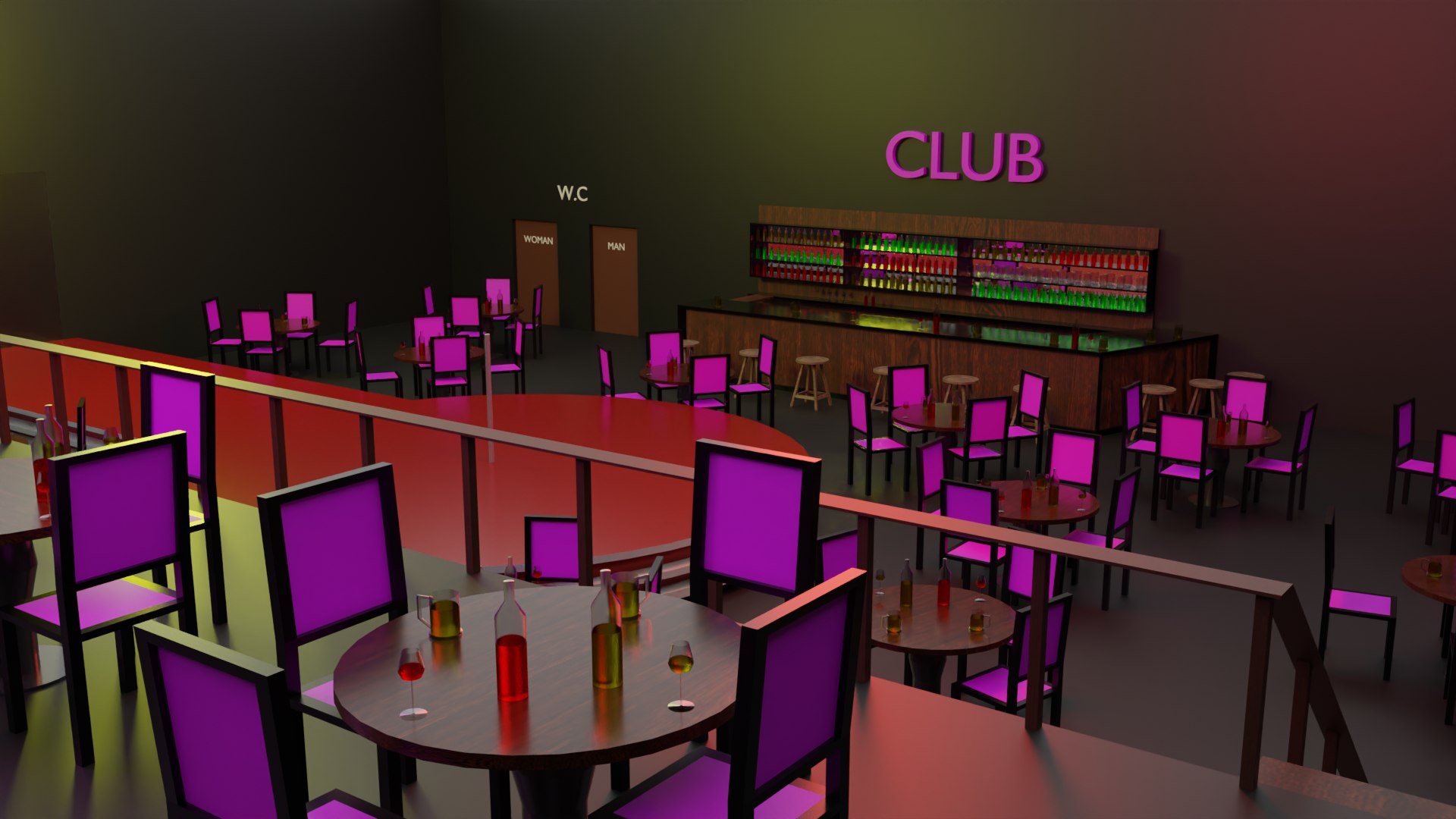 Night Club 3D Model - TurboSquid 1924117