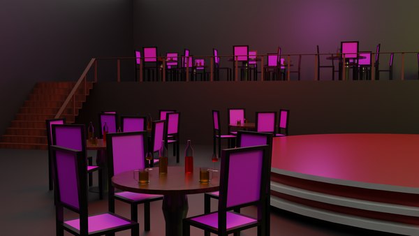 Blender Nightclub Models | TurboSquid