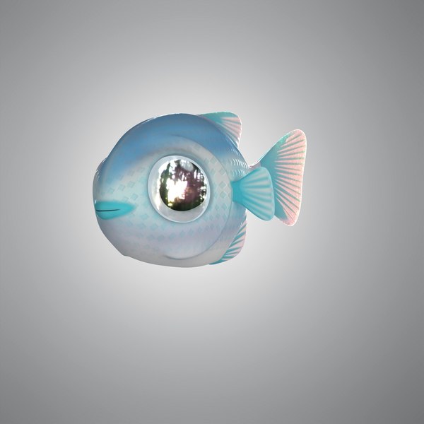 cartoon loran fish 3d model