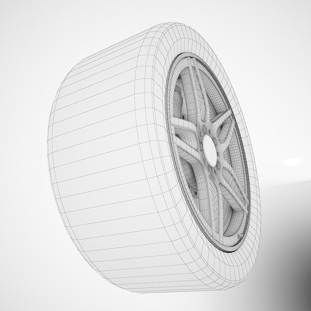 car sport wheel 3d model