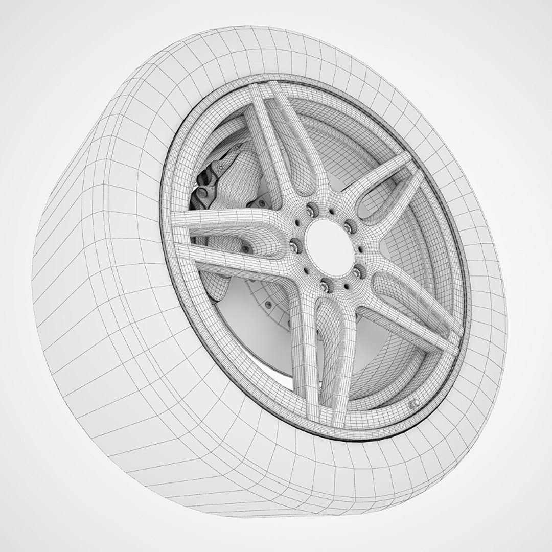 car sport wheel 3d model