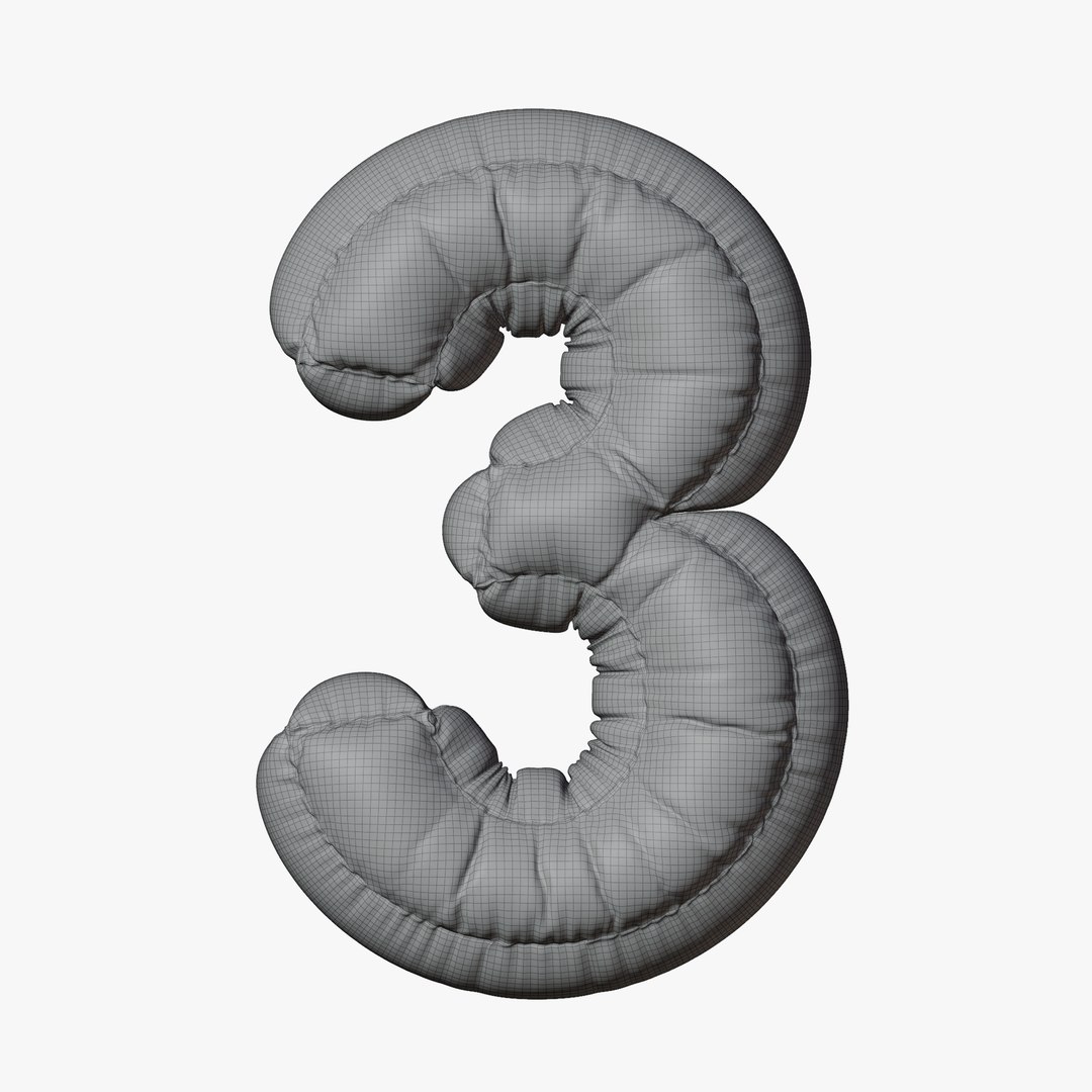 Balloons Numbers 3D Model - TurboSquid 2167606