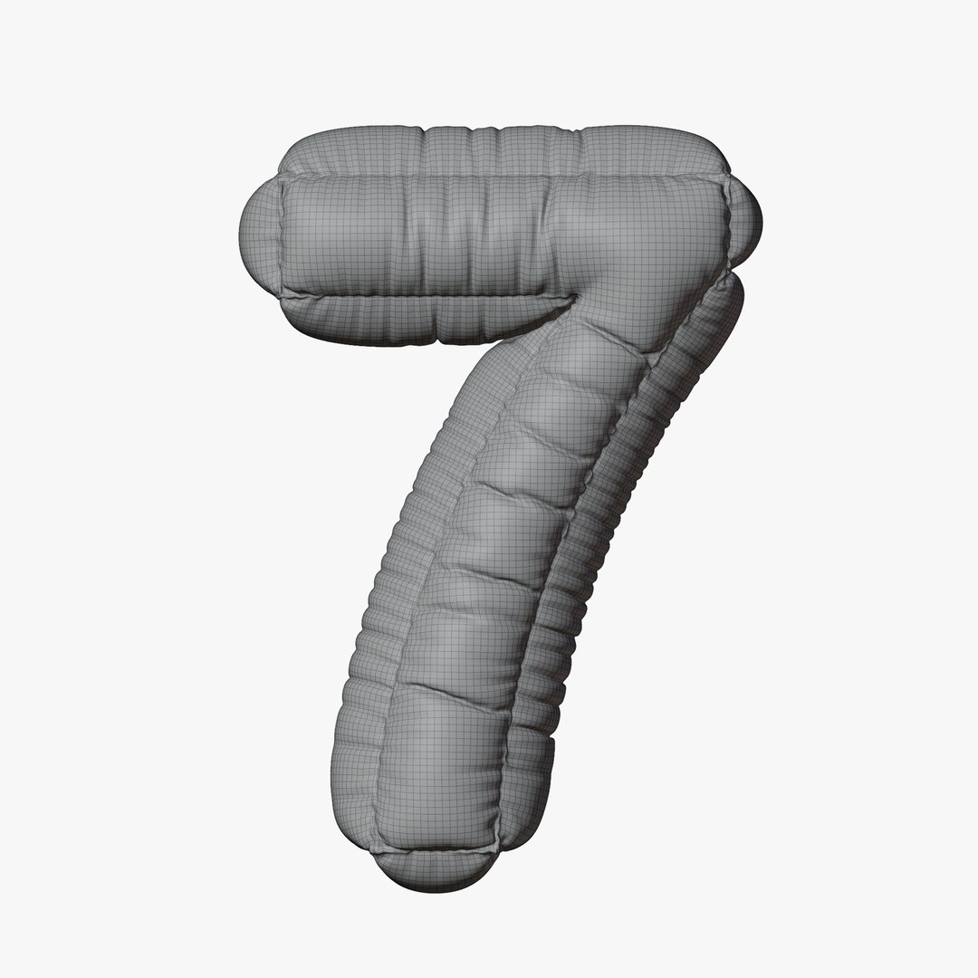 Balloons Numbers 3D Model - TurboSquid 2167606