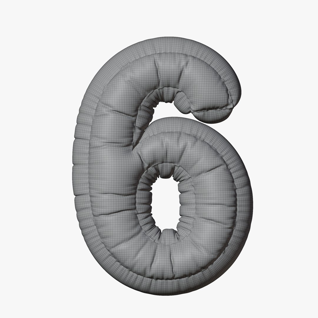 Balloons Numbers 3D Model - TurboSquid 2167606