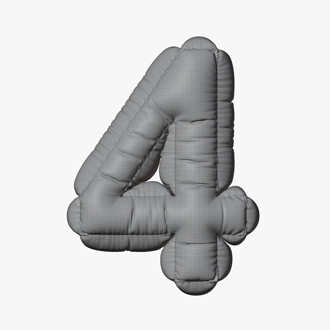Balloons Numbers 3D Model - TurboSquid 2167606