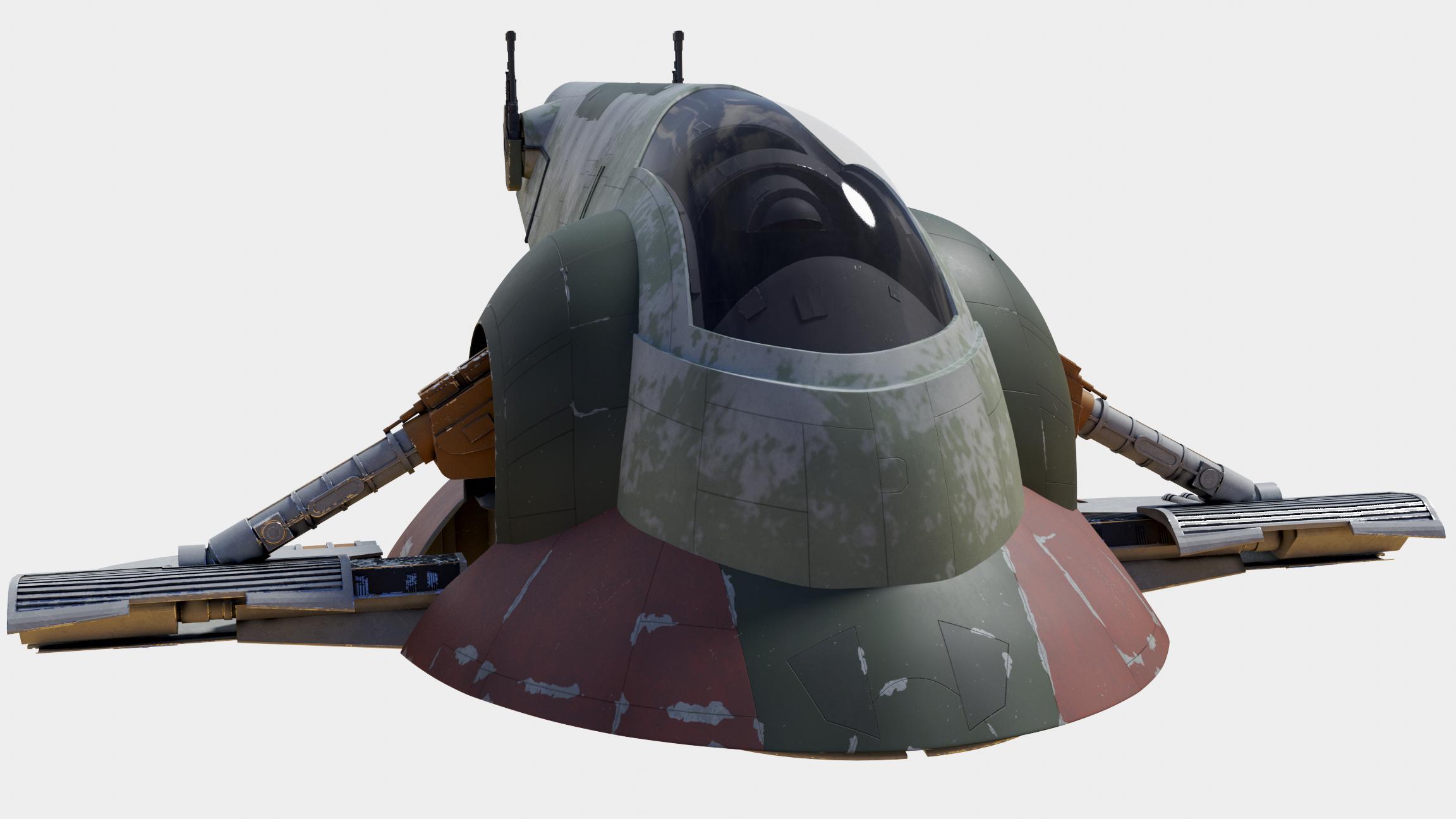 Boba Fett s Starship Slave 1 3D model - TurboSquid 1833146