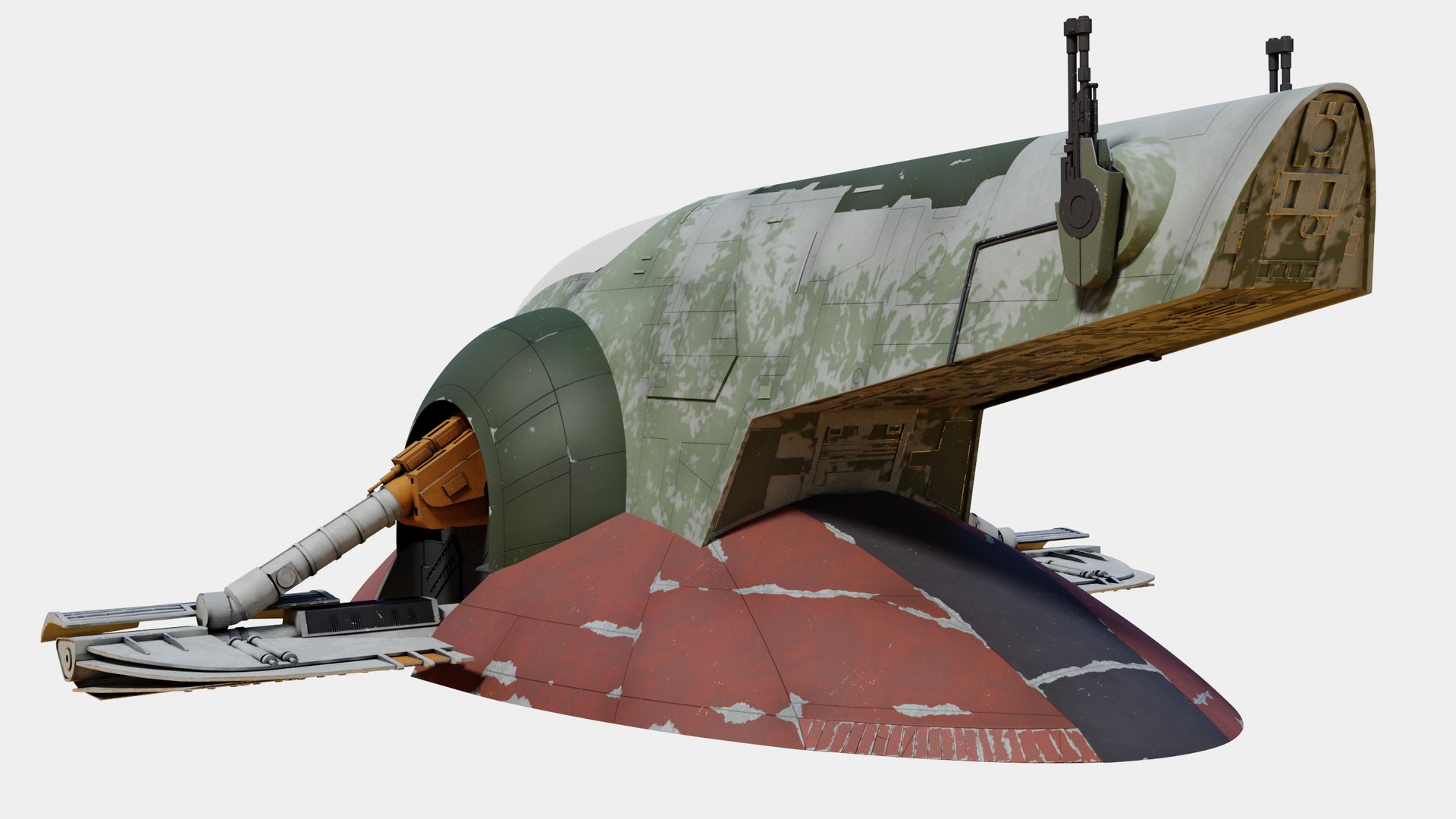 Boba Fett S Starship Slave 1 3D Model - TurboSquid 1833146