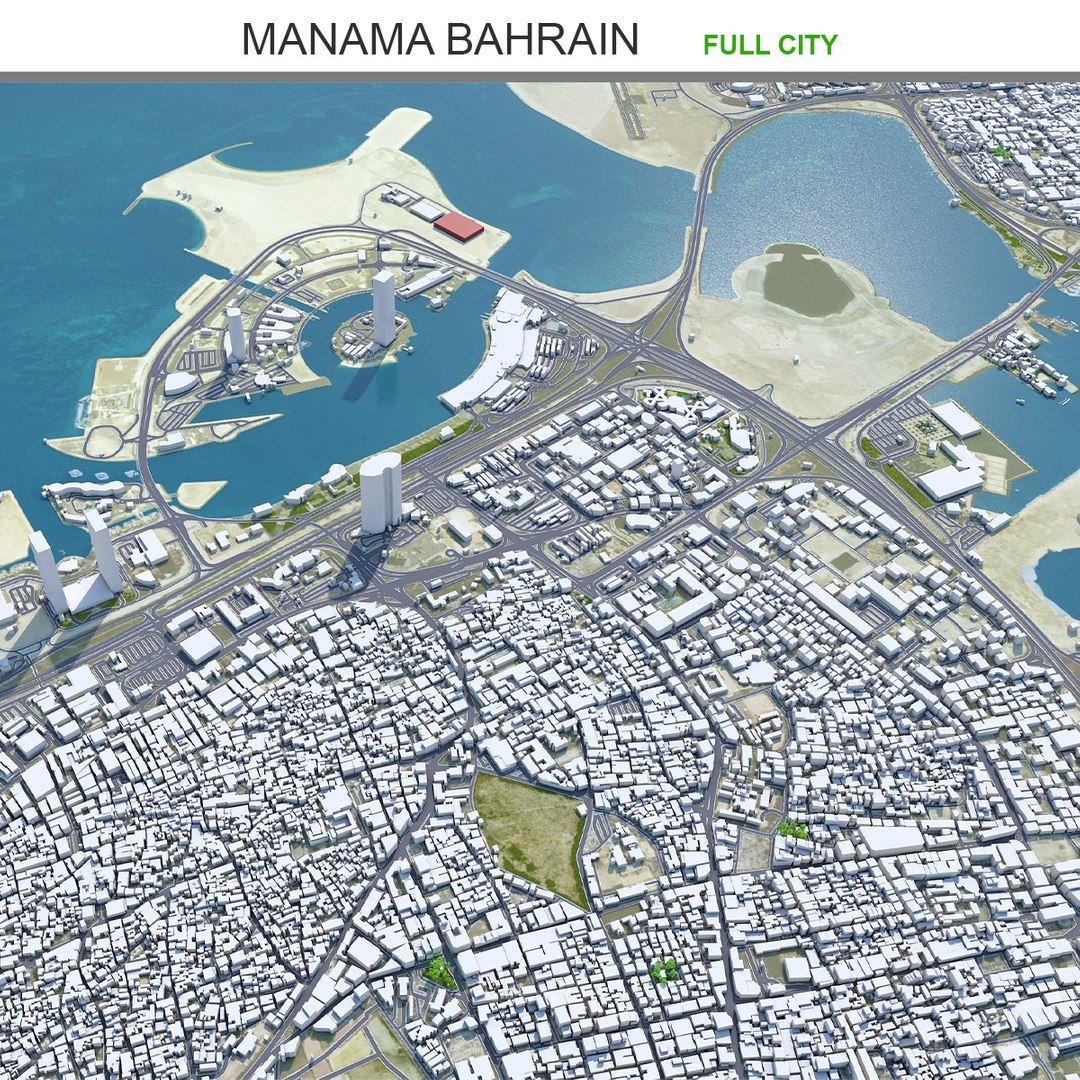 Manama Bahrain 3D - TurboSquid 2042509