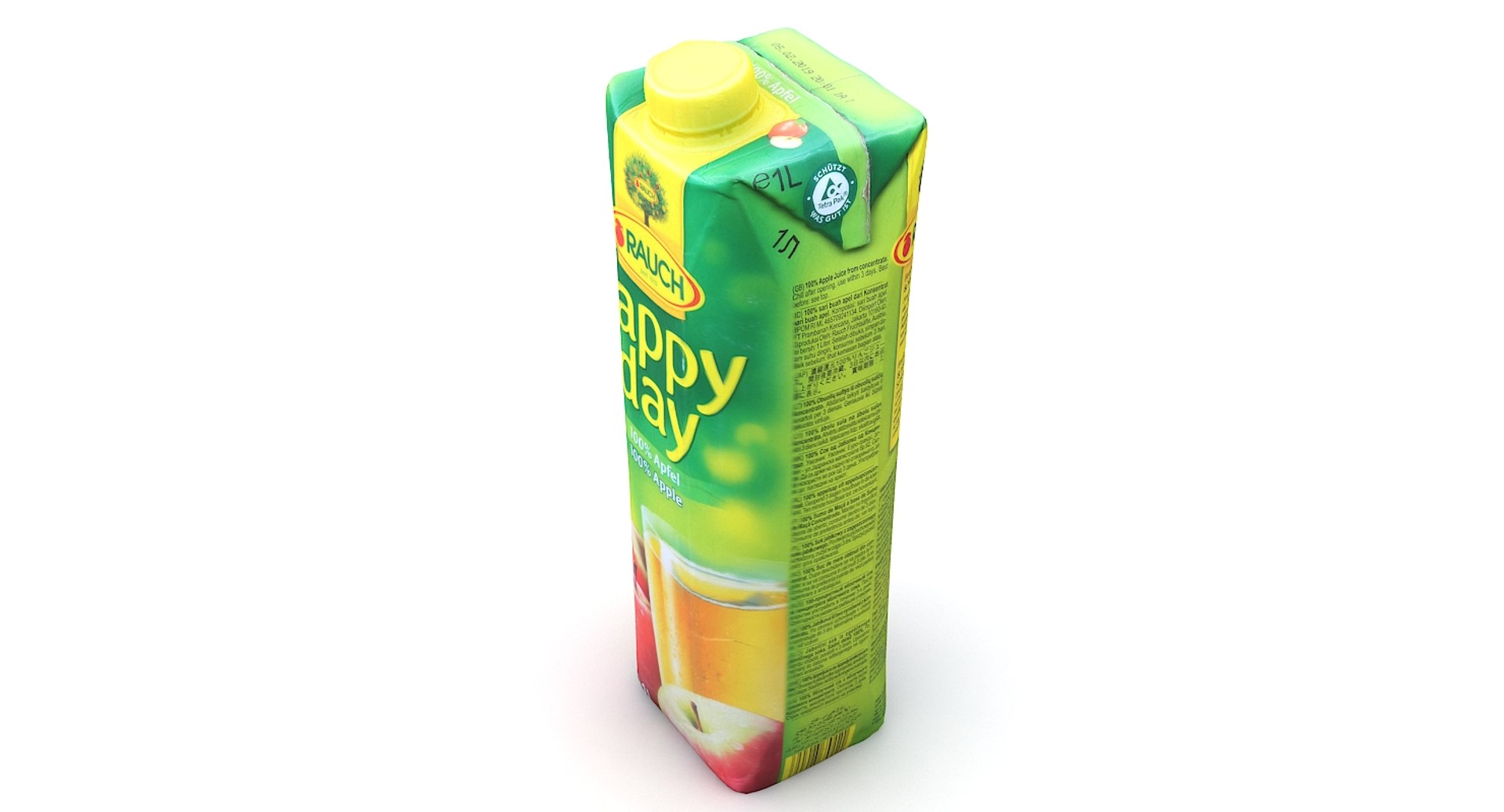 3D Apple Juice Carton Model - TurboSquid 1265377