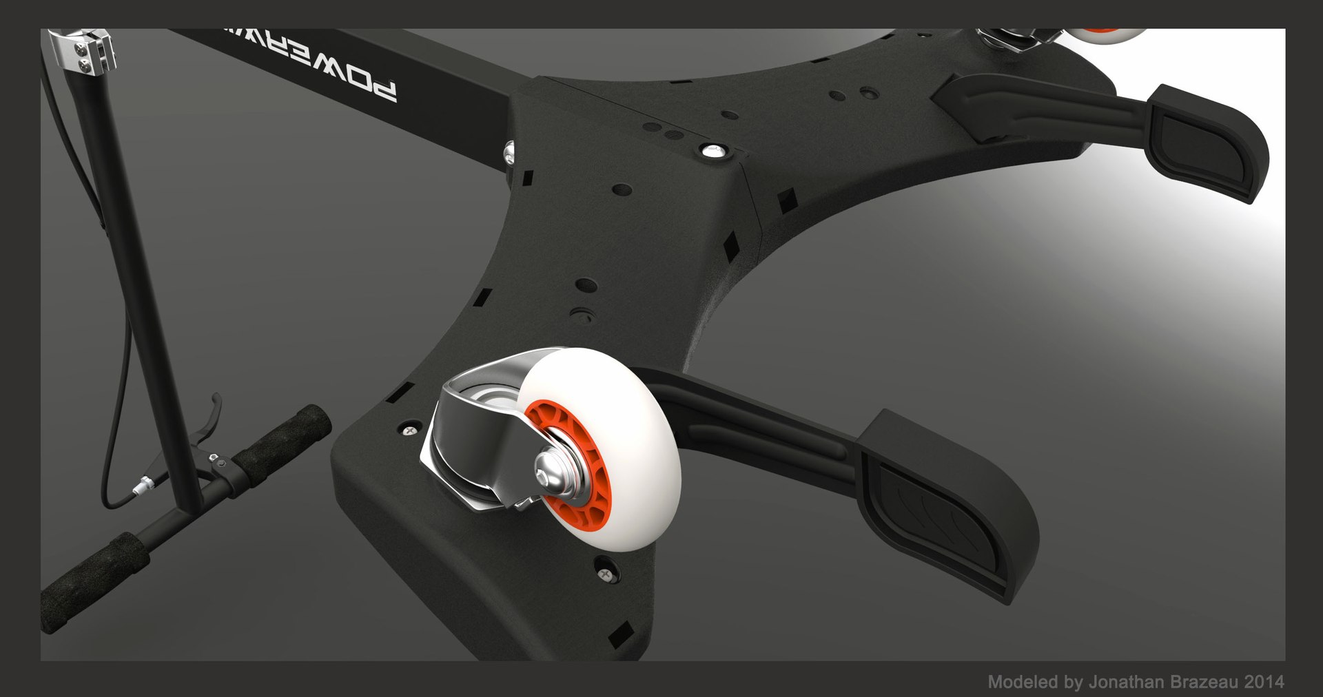 3d model razor scooter