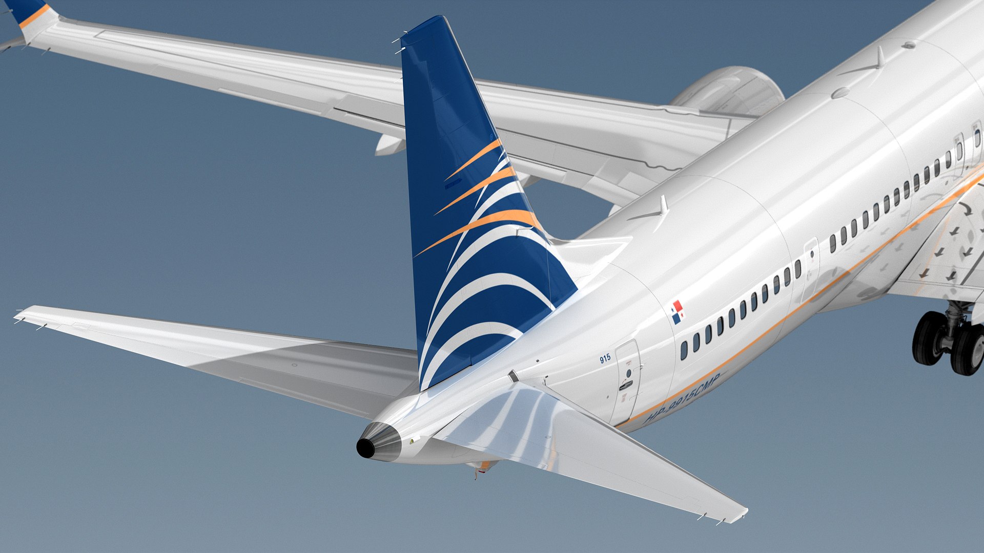 3D Boeing 737-9 MAX Copa Airlines Model - TurboSquid 1987661