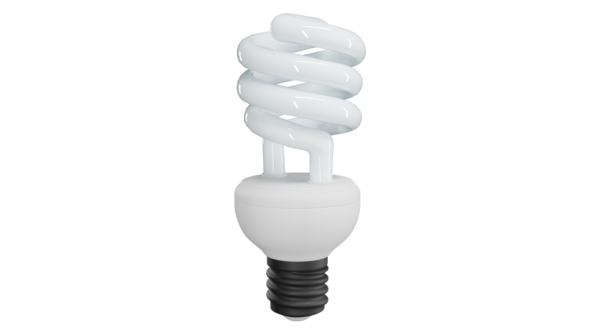 Fluorescent Light Bulb Model - TurboSquid 2284364