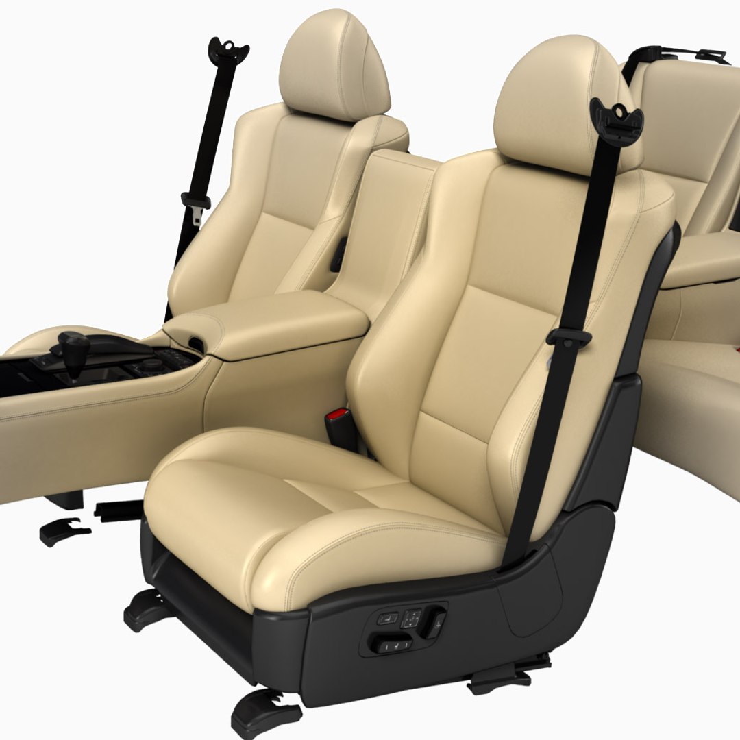 3d car seat set model