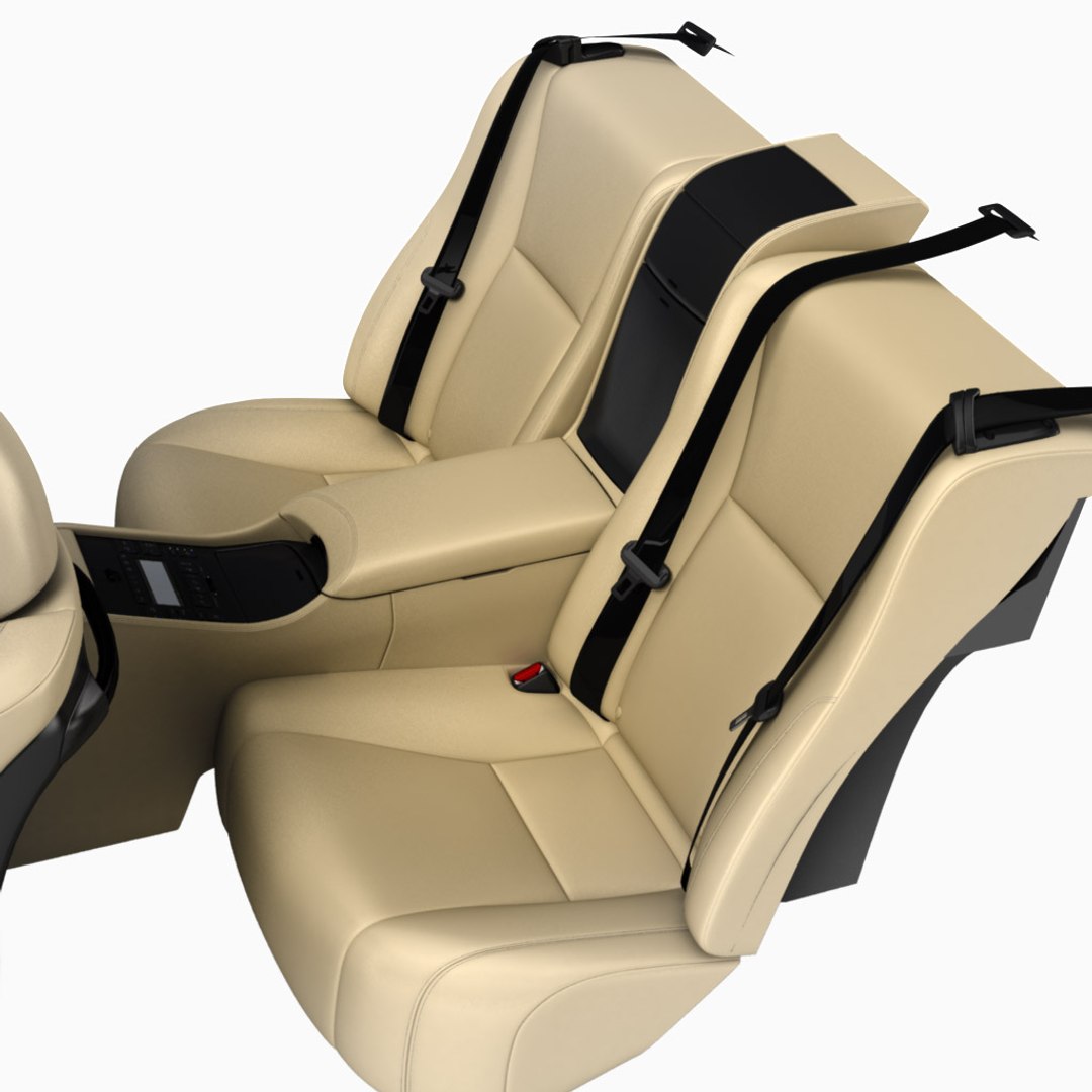 3d car seat set model