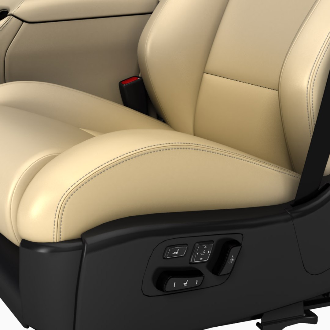 3d car seat set model