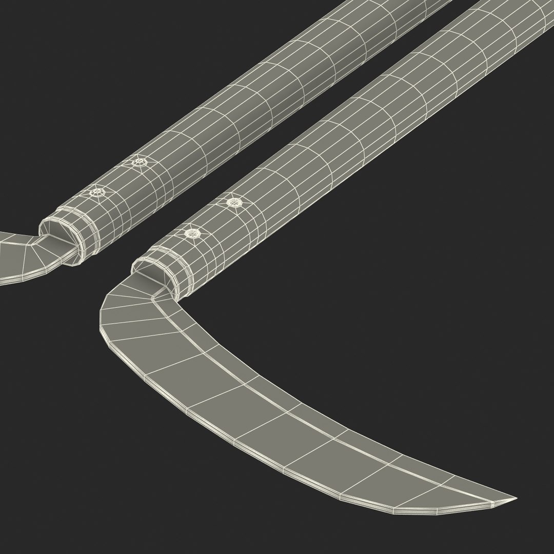 3d Kama Weapon Model