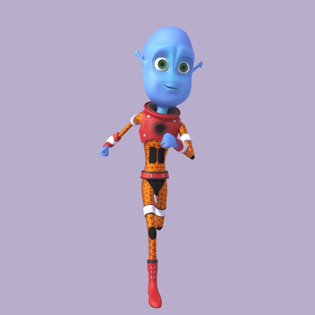 Cartoon Alien Kid 3D Model - TurboSquid 1298519