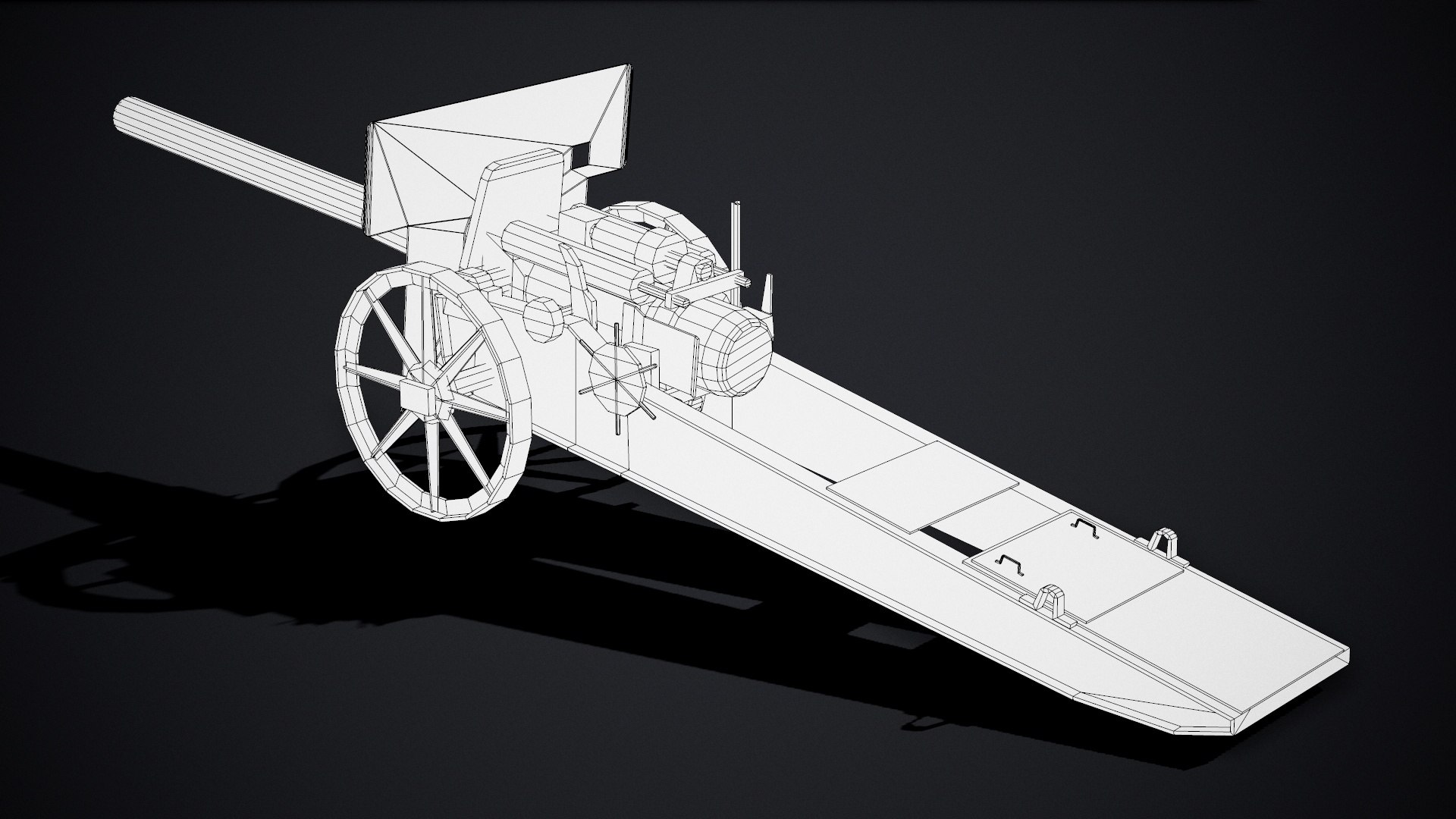 15cm feldkanone cannon ww1 3D - TurboSquid 1411481