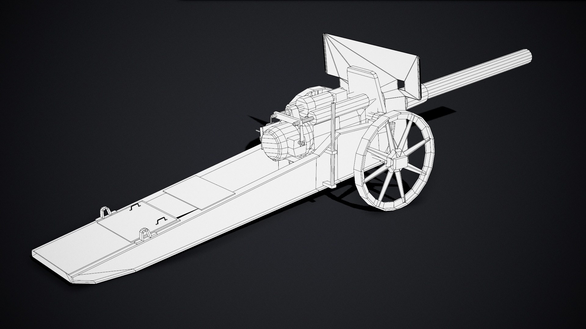 15cm feldkanone cannon ww1 3D - TurboSquid 1411481