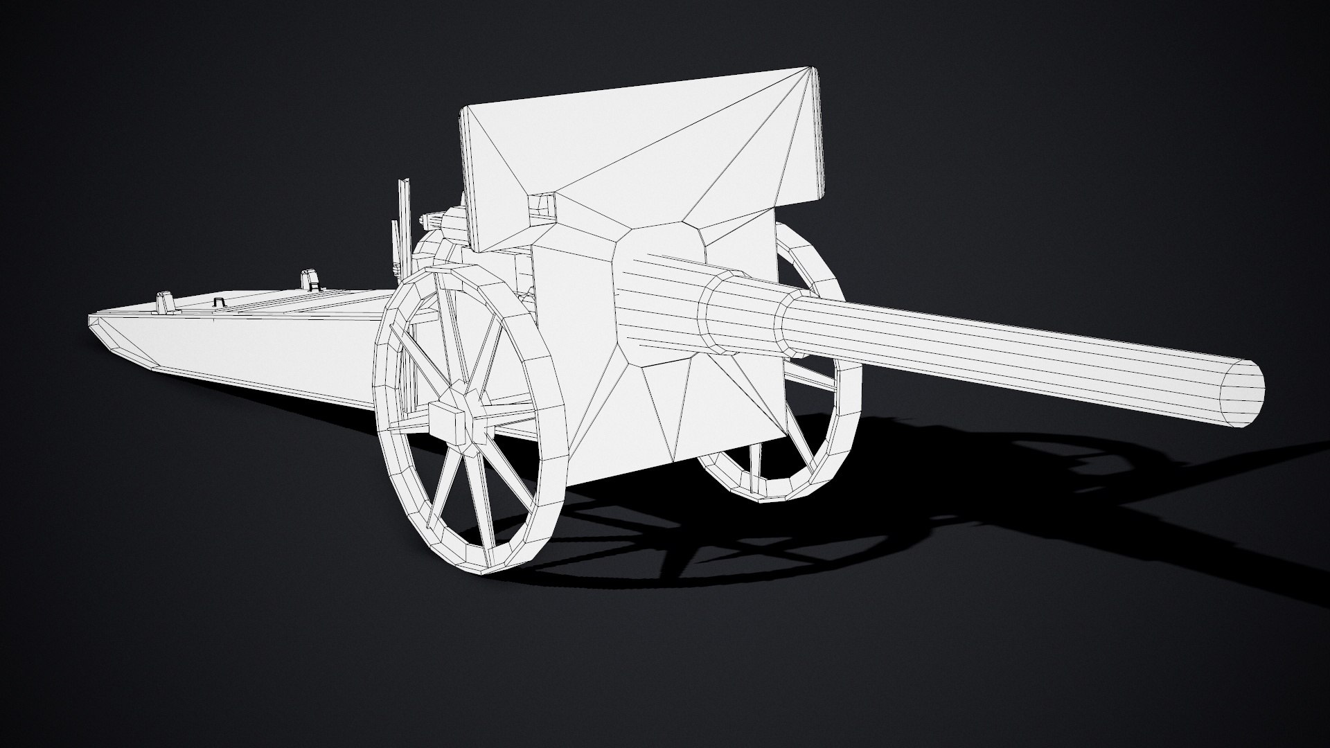 15cm feldkanone cannon ww1 3D - TurboSquid 1411481