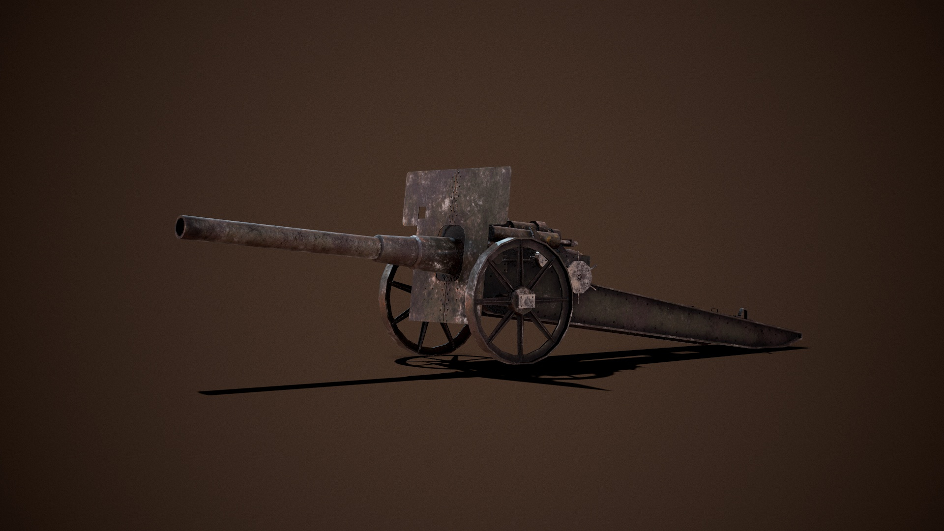 15cm Feldkanone Cannon Ww1 3D - TurboSquid 1411481